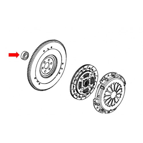 Clutch pilot bearing Honda - NTN TMB902LLBC4 - Honda genuine 91006-PWA-008 Jdmshop.eu